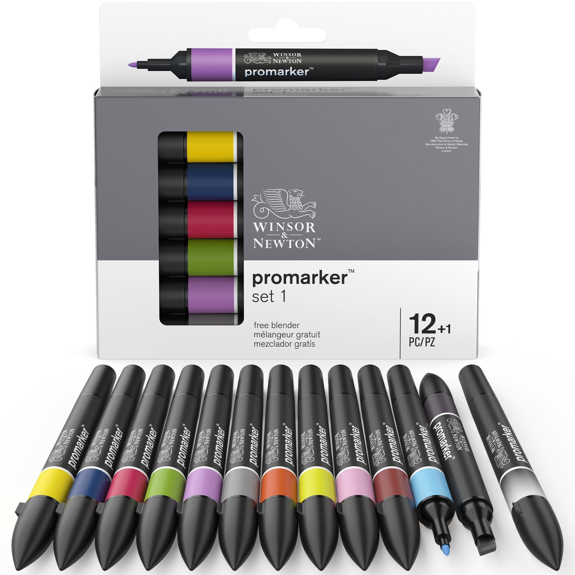Winsor & Newton ProMarker 12 Set 1 – graphicsdirect.co.uk