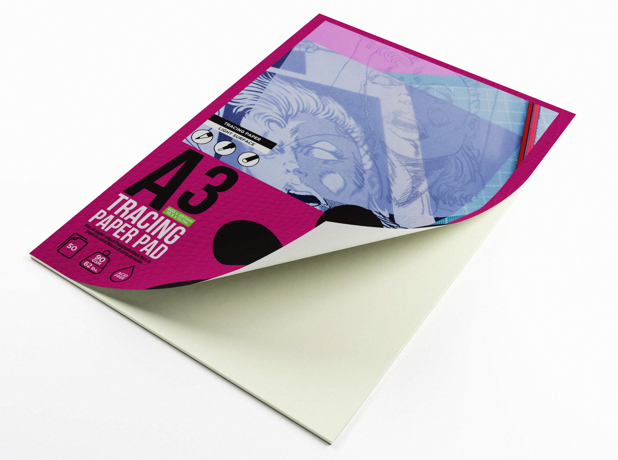 Art Gecko 90gsm Tracing Paper Pad – graphicsdirect.co.uk