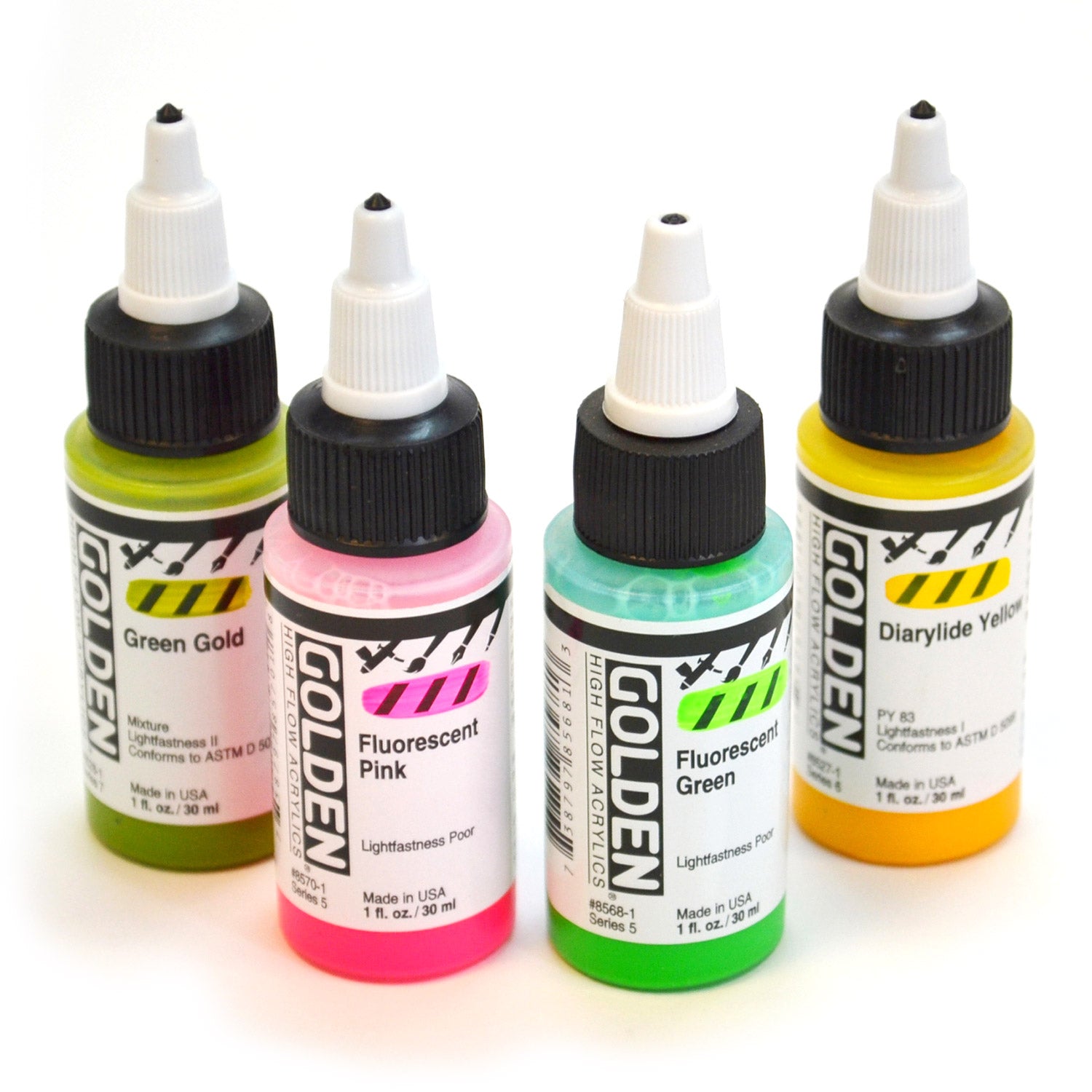 Golden Fluorescent High Flow Colours | Airbrush Colours ...