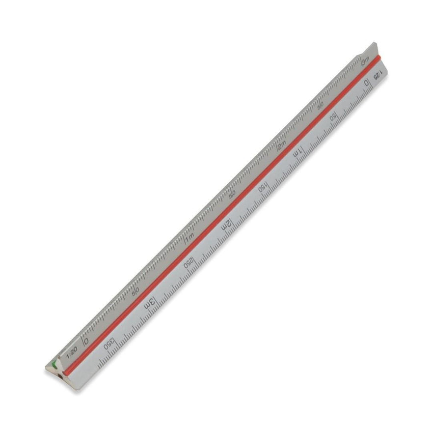 GraphicPro 15cm Triangular aluminium scale rule – graphicsdirect.co.uk