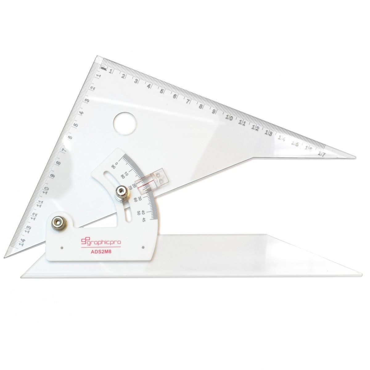 GraphicPro Adjustable Set Square | Technical Drawing – graphicsdirect.co.uk