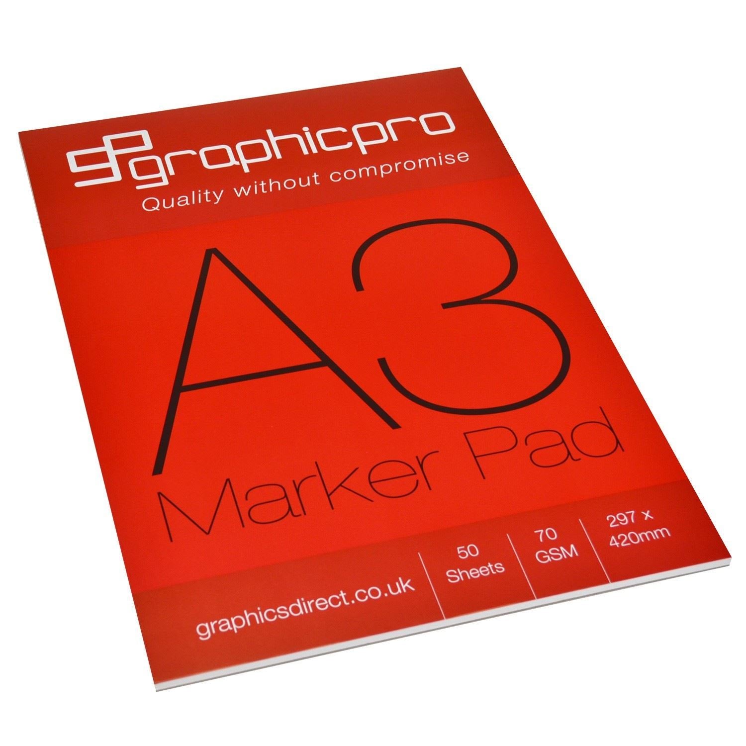 GraphicPro Bleedproof Marker Pad in A4, A3 & A2 – graphicsdirect.co.uk